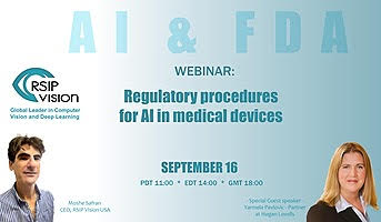 Regulatory Procedures for AI in Medical Devices - RSIP Visions Webinar